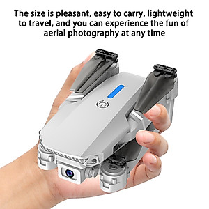 Mini Foldable Drones With Dual Camera For Adults 1080P, Foldable Drone with Carrying Case, FPV Drone With Altitude Hold, 360° Flip, Toys Gifts for Kids and Adults(Gray)