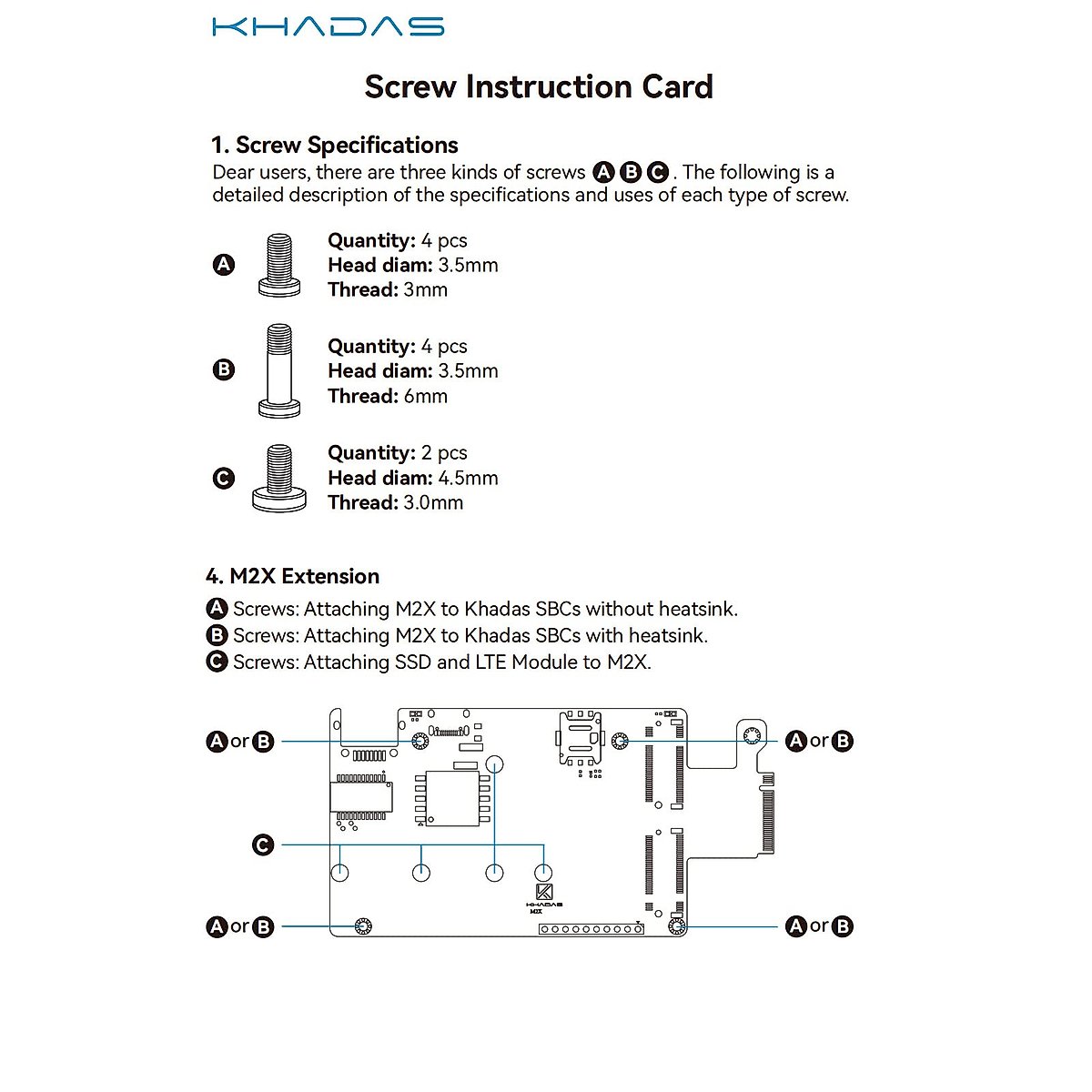 Khadas M2X Extension Board for Khadas VIM4(POE only with Power and Without Ethernet Data Support on VIM4)&VIM3/3L (Full-Featured, PCIe x1 Lane)&Edge-V (SSD-only, PCIe x4 Lane)&Quectel EM06 4G LTE