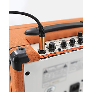 无 10 Feet Professional Guitar Instrument Cable with Black PVC Jacket Straight 1/4" TS to Straight 1/4" TS for Electric Guitar