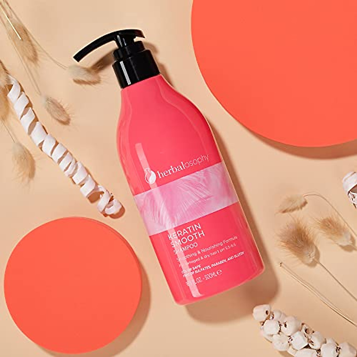 16.9 Fl Oz Keratin Conditioner, Nourishing & Moisturizing Formula for Damaged and Dry Hair, Extra Strength Hydrate & Repair for Color Treated Hair, Anti Frizz, Free of Sulfate, Parabens and Gluten