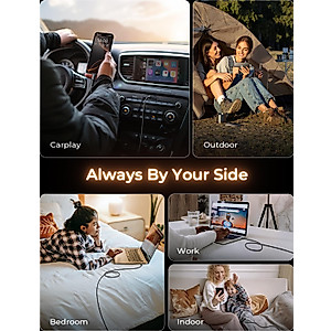 LISEN USB C Cable, 5-Pack [3.3/3.3/6.6/6.6/10FT] USBC to USBC Cable for iPhone 16 15 Pro Max Car Charger, 60W (3.1A) C to C Cable Fast Charging for Samsung S24/23, iPad, MacBook Air/Pro USBC Charger