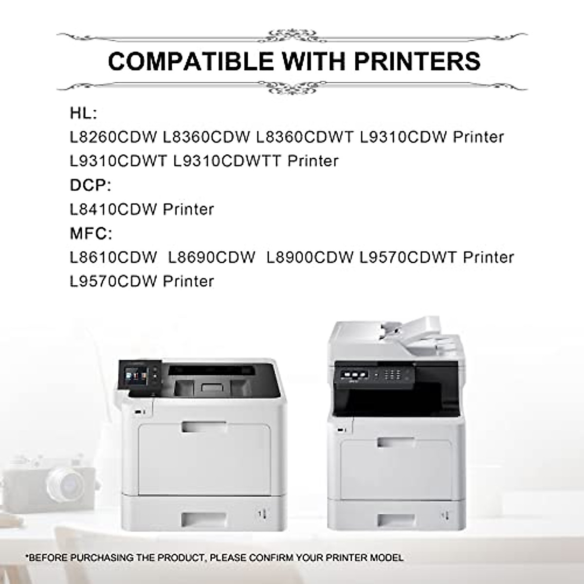 TN431 TN431C TN431Y TN431M - TN-431 High Yield Toner Cartridges Compatible Replacement for Brother TN-431 HL-L8260CDW DCP-L8410CDW MFC-L8610CDW Printer Ink, TN4313pk