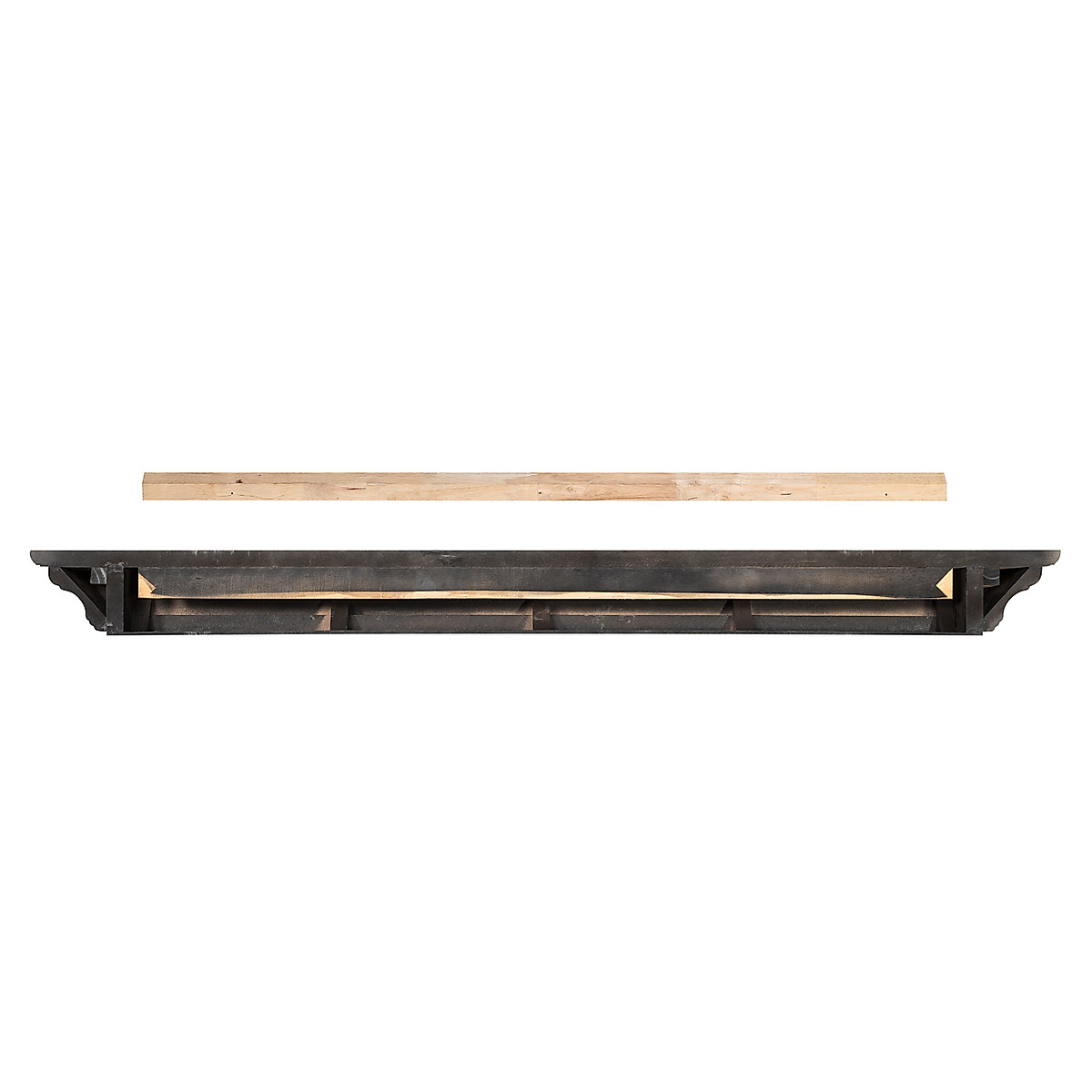 Pearl Mantels 618-48B Crestwood Wall Shelf, 48-Inch, Black
