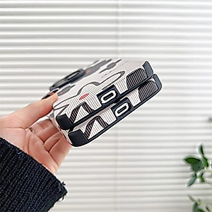 Fashion Cute Flower Pattern Phone Case for Apple iPhone 14 Pro Cover Faux Leather Silicone Protective Cases Compatible with iPhone 14 Pro 6.1 inch - Beige