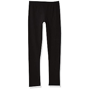 Hanes Little Girls' Leggings (Pack of 3), Ebony, Small