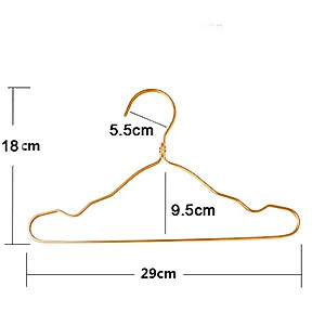 N/A 5pcs Aluminum Alloy Non-Slip Non-Slip Hanger Clothes Hanger Clothes Storage Rack Hanger ( Color : Gray , Size : 29*17.5cm )