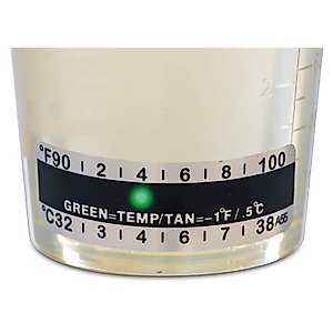iTauyees 10 X Temperature Strips for Urine Drug Testing, Measurement Range: 32℃-38℃ (not Used as Body Temperature Measurement)