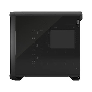 Fractal Design Torrent Black - Dark Tint Tempered Glass Side Panel - Open Grille for Maximum air Intake - Two 180mm PWM and Three 140mm Fans Included - Type C - ATX Airflow Mid Tower PC Gaming Case
