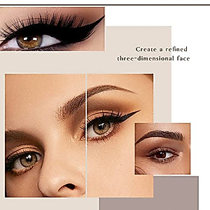 HOSAILY 4 in 1 Color Matte Eyeshadow Palette High Pigmented Natural Nude Eyeshadow Makeup Palette Long Lasting Eyeshadow Palette with Eyeshadow Brush