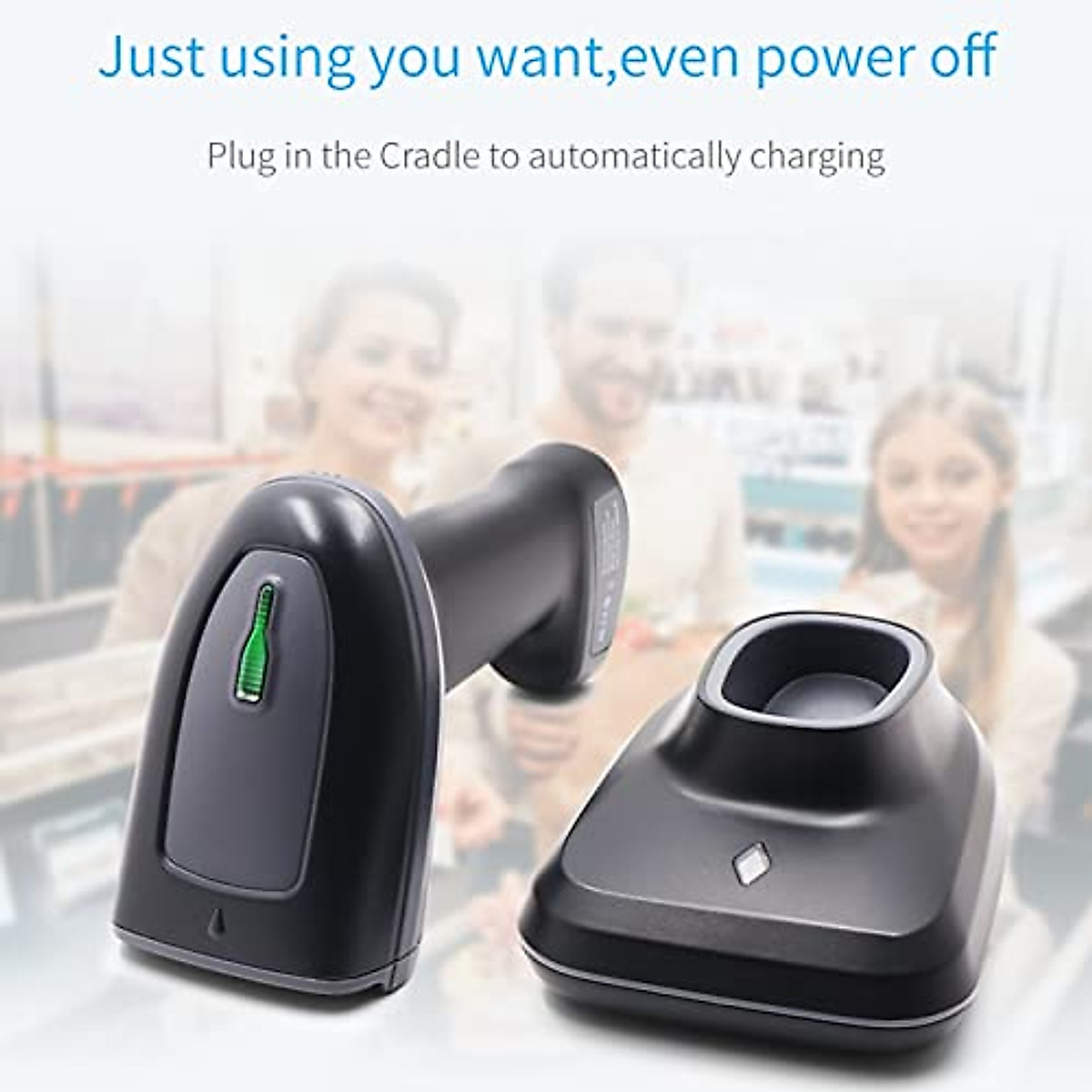 Barcode Scanner, Bluetooth Scanner Code Scanner with 15000 Storage Capacity for Accurate and Convenient scanning