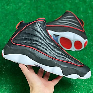 Jordan Pro Strong Men's Shoes Size - 12 Black/University Red-White