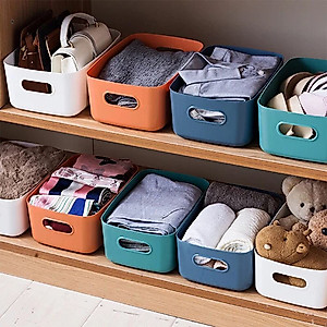 Feisco Set of 6 Cabinet Organizer,Durable and Stylish Storage Basket Storage Bin for Organizing Your Cabinet Kitchen Bathroom Desktop