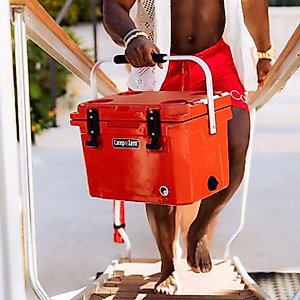 CAMP-ZERO 20L | 21.13 Quart Premium Cooler/Ice Chest with 4 Molded-in Cup Holders (Purple | Lavender)