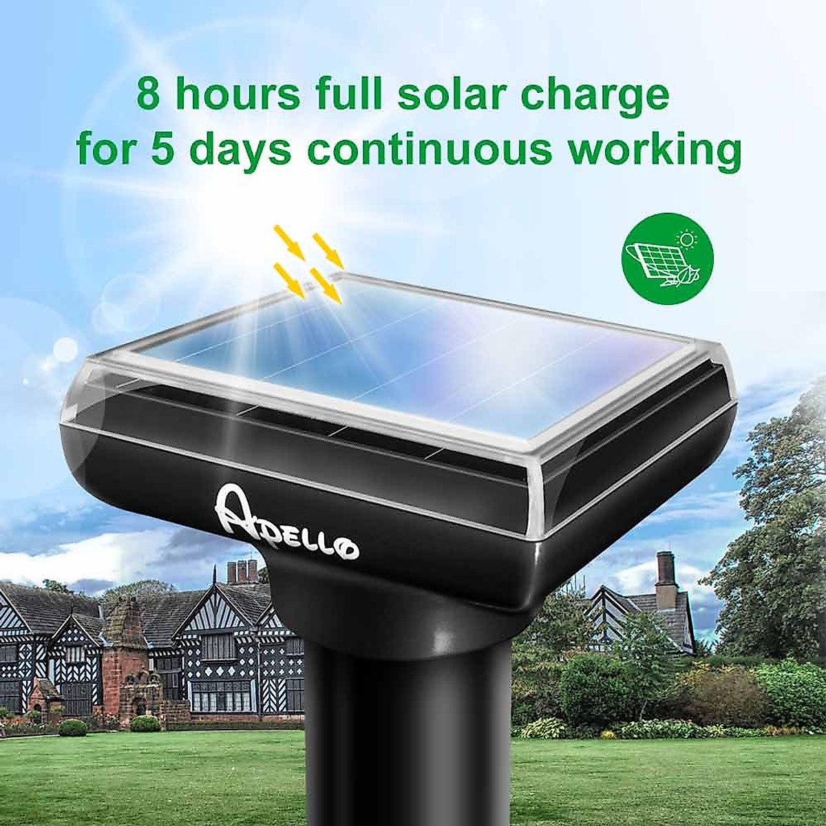 2024 Apello Solar Mole Repellent Chipmunk Repellent Ultrasonic Vole Repellant Gopher Repellent Outdoor Solar Mole Repeller for Lawns No Killing Like Gopher Traps Mole Killer-6 Pack