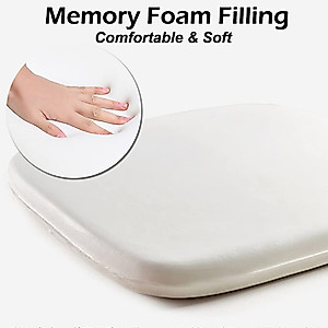 Big Hippo Child Rocking Chair Cushion Memory Foam Kids Rocking Chair Seat Back Cushion Set with Ties for Kid Children,Grey(Only Cushion Set)