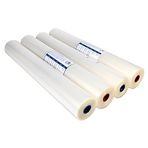 USI Opti Clear Premium Thermal Low-Temp EVA Roll Laminating Film, 1 Inch Core, 3 Mil, 27 Inches x 250 Feet, Gloss Finish, 4-Pack