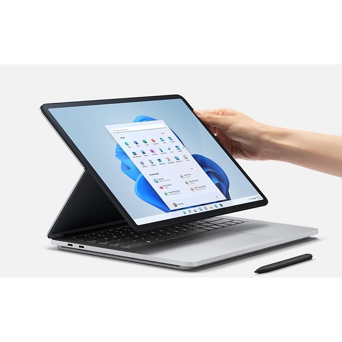Microsoft Surface Laptop Studio 9X8-00001, Intel Core H35 i5-1130H Processor, 16GB RAM, 512GB SSD, Intel Iris X Graphics, 14.4" Rotating Touchscreen Display, Windows 11 Home, Platinum (Renewed)
