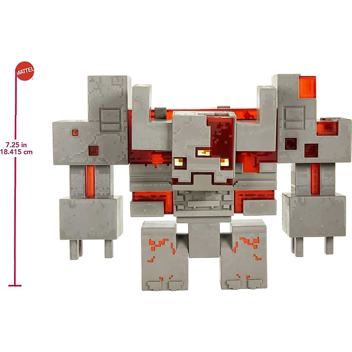 Minecraft Dungeons Redstone Monstrosity, Large Battle Figure (10-inch by 7.3-inch), Action and Adventure Toy Based on Video Game, Gift for Kids Age 6 and Older