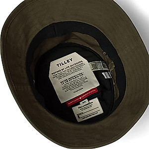 Tilley unisex adult Waxed Bucket Hat, Green, X-Large