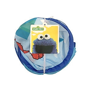 Sesame Street Elmo Yay Pop Up Hamper - Mesh Laundry Basket/Bag with Durable Handles, 22" x 14" (Official Sesame Street Product)