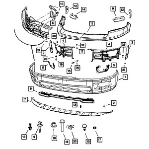 Mopar Push Pin 68066052Aa