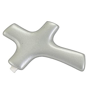 Cathedral Art A Prayer Away Silver Metal Palm Cross, Handheld Cross for Comfort and Prayer, 2 3/4 Inches