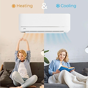 Cooper & Hunter MIA Series, Mini Split Air Conditioner and Heater, 6,000 BTU, 115V, 21.5 SEER2, Wall Mount Ductless Inverter Heat Pump System, Including 16ft Installation kit