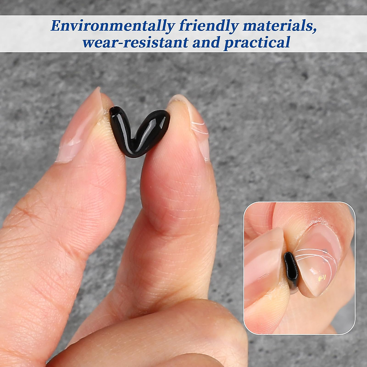 50pcs Covers for Screw Ends, Black Screw Rubber End Caps, 0.12" Vinyl Flexible Caps Covers for Bolts Screws, Black Round Thread Protectors Safety Tube Caps (Length 0.8 Inch)