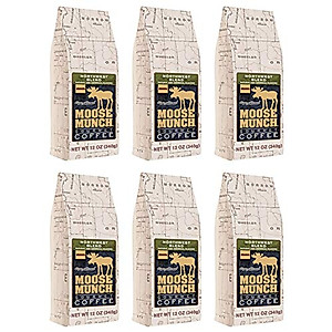 Moose Munch Gourmet Ground Coffee by Harry & David, 6/12 oz bags (Northwest Blend)
