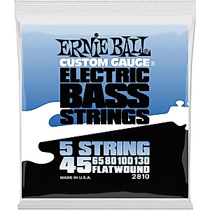 5-string Stainless Steel Flatwound Electric Bass Strings 45-130 Gauge
