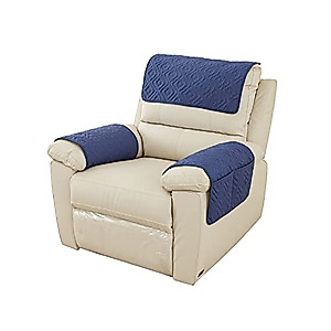 TVPFM 5 Pcs Armrest Covers,Couch Arm Covers Recliner Covers with Storage Pockets Armrest Protector Headrest Cover Armchair Slipcover for Recliner, Chair, Loveseat Sofa-N-3 Seater(5pcs)