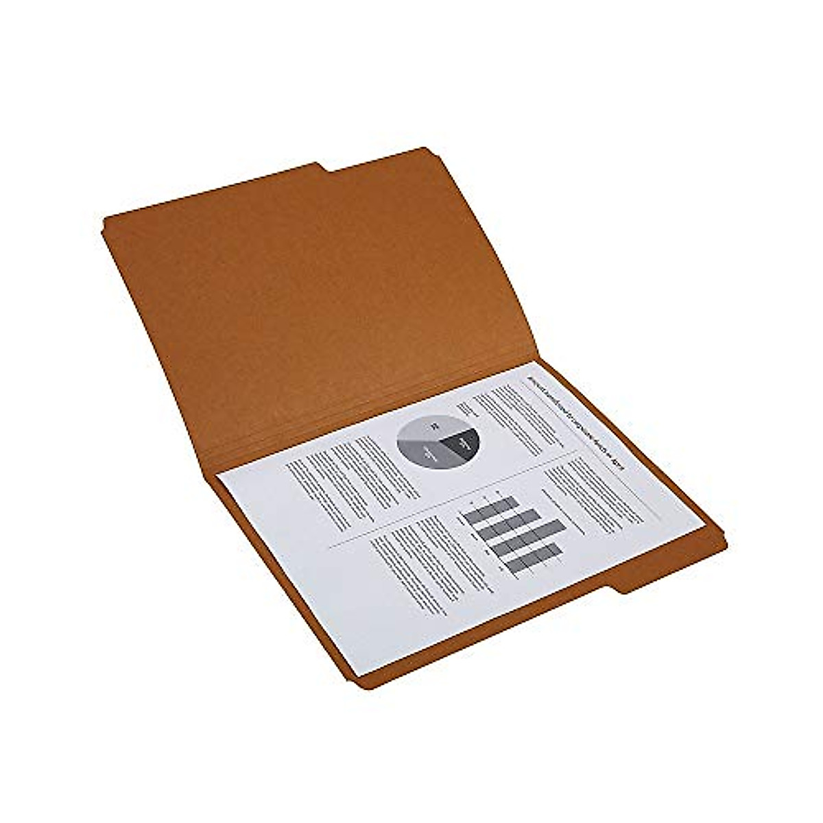 Staples 509315 Colored Top-Tab File Folders 3 Tab Kraft Letter Size 100/Pack