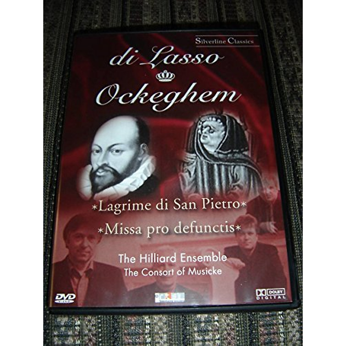 Di Lasso - Ockeghem / Lagrime di San Pietro / Missa pro defunctis / The Hiliard Ensemble / The Consort of Musicke / Renaissance and Baroque on the Pan Flute / Silverline Classics [DVD Region 0]