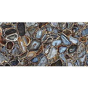 24"x12" Mix Multi Colour Agate Table Top Rectangular Table, Center Table, Coffee Table, Patio Table, Hallway Table, Living Room Furniture
