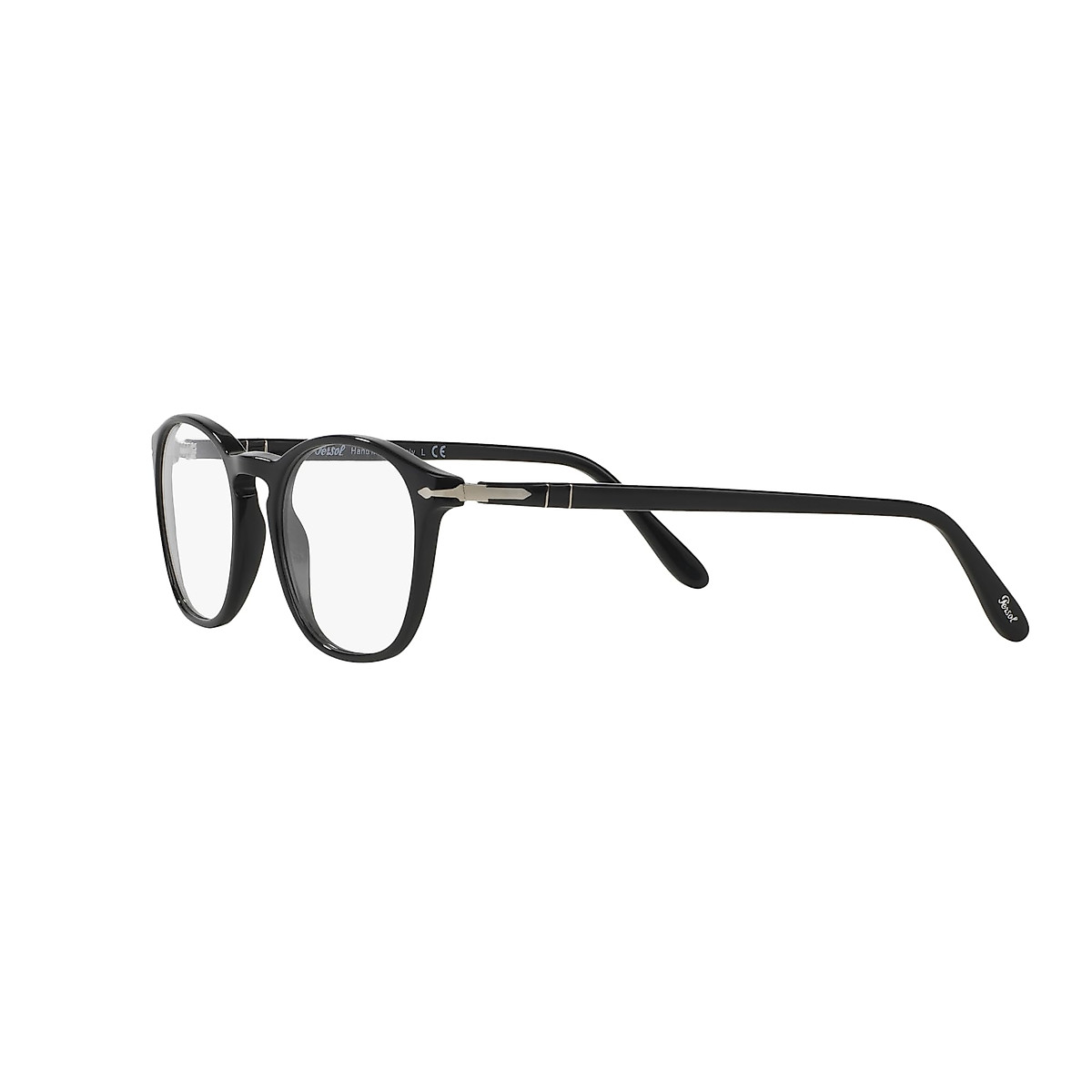 Persol PO3007V Square Prescription Eyewear Frames, Black/Demo Lens, 50 mm