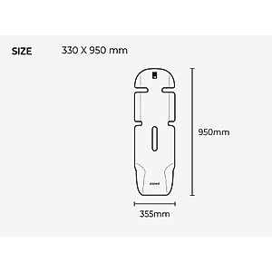 POLED Airluv New Version - Toddler Car Seat Cooling Liner/Keeps Your Baby Cool and Comfortable/Adjustable Fan Speed/Suitable for Everywhere (Cream)