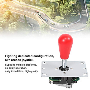 Classic Arcade Game DIY Parts, DIY Arcade Game 2xJoystick Set, USB Computer Chip Control Panel, 20xGamepad Button with Light Multiple Colour Kits for PS3/PC