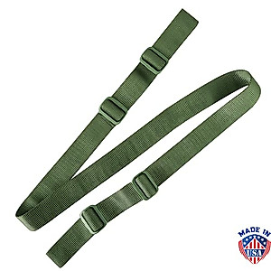 Premium USA Made Rifle Sling with Flat Tubular Webbing for Superior Comfort and Strength. 100% USA Made by Blu Collar Workers