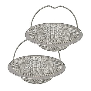 YouOKLight Kitchen Sink Strainer, Sink Drain Strainer, Kitchen Sink Stopper, Sink Strainer, Kitchen Sink Strainer Stainless Steel, 4.4" Diameter with Handle for Home, Kitchen, Bathroom. 2 pcs