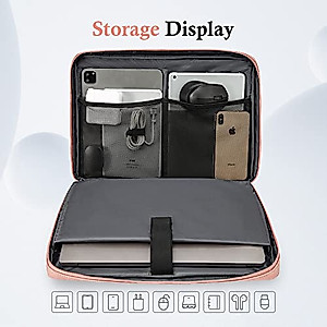 bagasin Laptop Sleeve Case 17 17.3 Inch, Slim Water Resistant TSA Laptop Cover with Handle Durable Protective Computer Carrying Case Compatible with HP Dell Lenovo Asus Notebooks