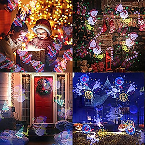 Mother's Day Projector Lights, Valentine's Day LED Projection Lamp, Moving Butterfly Projector Lights, Indoor Valentine's Day Wedding Mother's Day Anniversary Decoration, Switchable-6 Slides