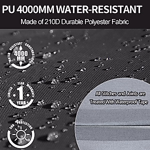 Happy Travel Bike Storage Shed Tent,Outdoor Portable Bicycle Storage Sheds with 210D Oxford Fabric PU4000 Waterproof for 2/3/4/6/8 Bikes,Bike Covers Shelter for Motorcycle,Garden Tools,Toys,Lawn Mower