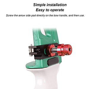 Dilwe Archery Cushion Plunger, Archery Plunger Bow Arrow Screw in Cushion Plunger Aluminum Alloy for Recurve Bow Accessories Red