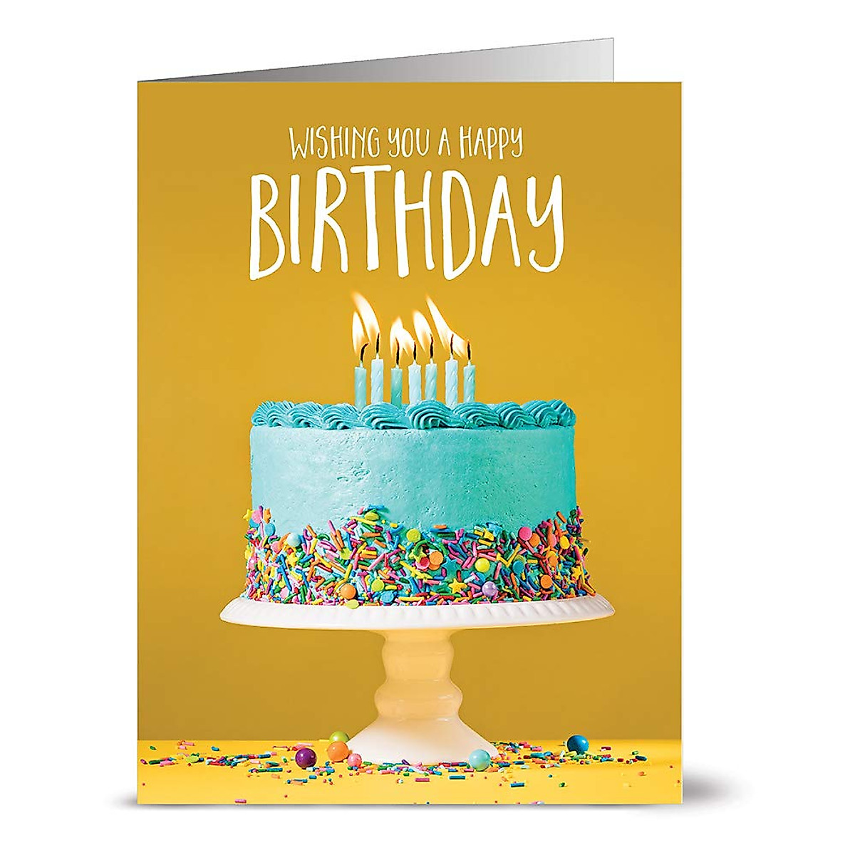 Happy Birthday Cards Bulk Assortment – 72 Pack – Rainbow Birthday – 6 Unique Designs – YELLOW ENVELOPES INCLUDED – Birthday Greeting Cards – Glossy Cover Blank Inside – By Note Card Café