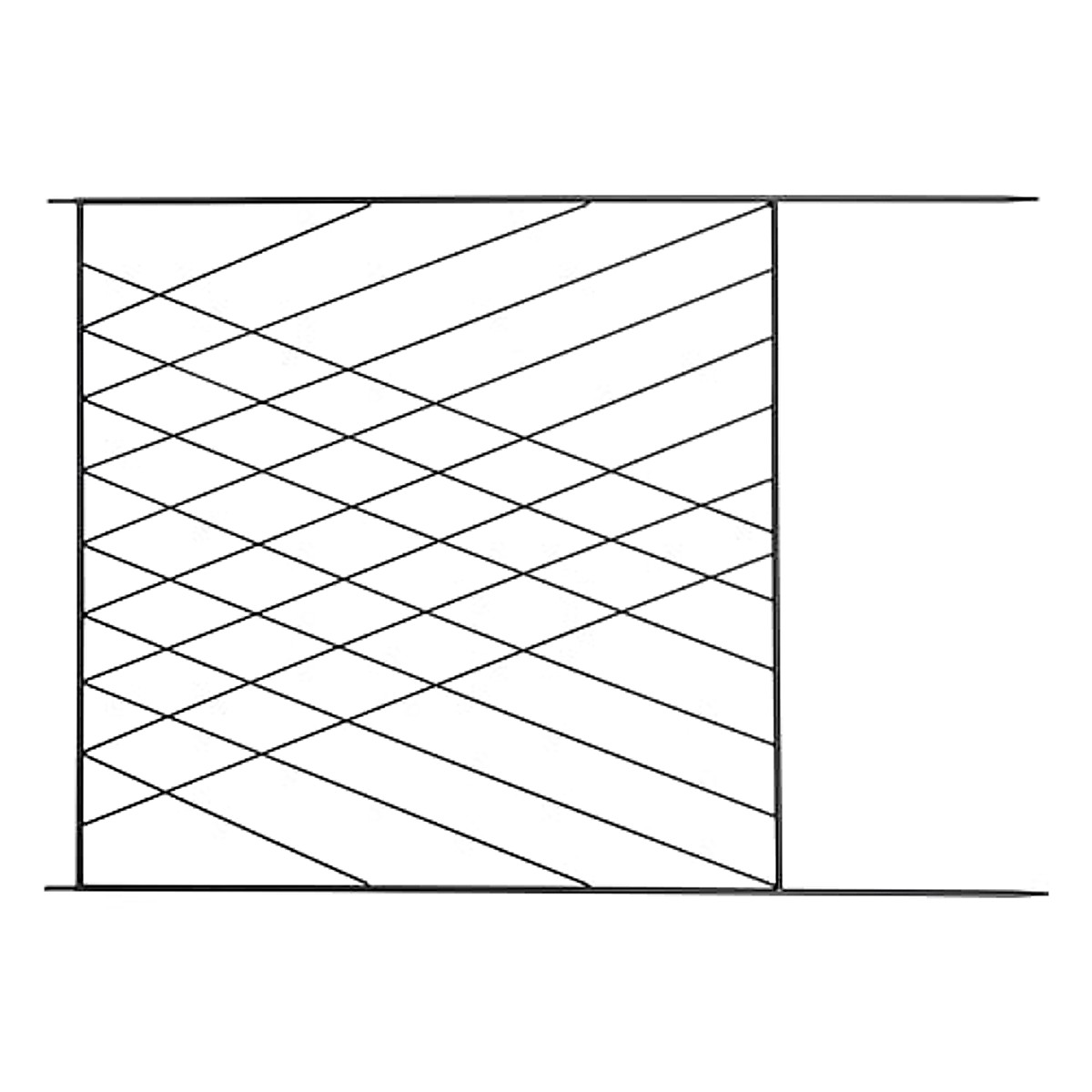 2 Pack Large Garden Trellis for Climbing Plants and Vines, for Ivy, Roses, Cucumbers 75 inches Plants Support Tall Wall Rustproof Black Steel Metal Trellis