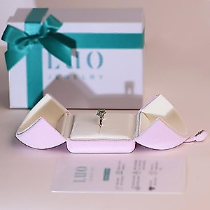 LUO S925 Sterling Silver Round Shaped 1.53 CT Created Alexandrite Ring Twist Infinity Engagement Ring for Women US Size 7