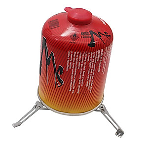 MCAMPAS 304 Stainless Steel Universal Canister Stand Folding Bracket for Butane Camping Bottle