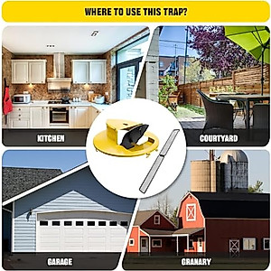 Bucket Lid Mouse Trap - Multi-Catch, Auto-Reset, Humane or Lethal Rat Trap - Metal Material - Bait Racks - Anti Escape - 5 Gallon Bucket Compatible