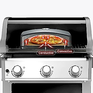 GRILIFE Pizza Oven, Outdoor Portable Pizza Maker with Pizza Stone, Pizza Peel and Portable Bag for Propane Gas, Wood Fire, Pellet Grill Outside