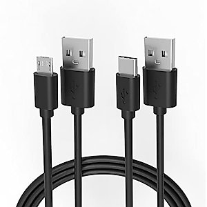 2 Charger Cable Fit for Tozo T10,OontZ-Angle,Curve,TOontZ True Wireless BudZ Bluetooth Speaker,Anker Soundcore Speaker Charging Cord Power Supply Adapter